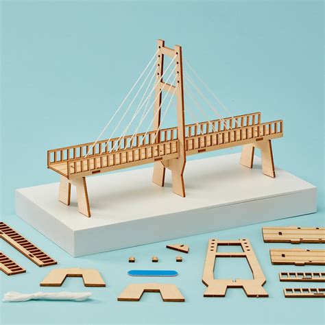 Cable Stayed Bridge Diy Kit Educational Stem Toy