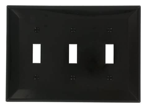 Leviton Pj3 E 3 Gang Toggle Switch Wallplate Midway Size Black For Sale Mesa Az Nellis