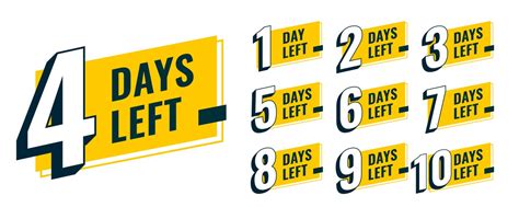 countdown big date announcement template vector image