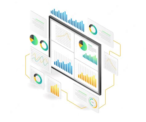 Landing Page Concept Flat Isometric Illustration Digital Transformation