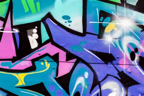 Abstracte Mooie Straatkunst Kleurrijk Graffiti In Close Up Detail Van Een Muur Kan Nuttig