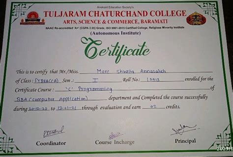 Shweta More On Linkedin Cprogramming Certification Codingskills