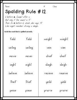 Spaldingspelling Rules Practice Packet By Grace Fawcett Tpt