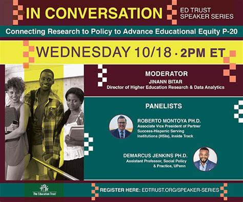 Edtrust On Linkedin Ed Trust Speaker Series Connecting Research To