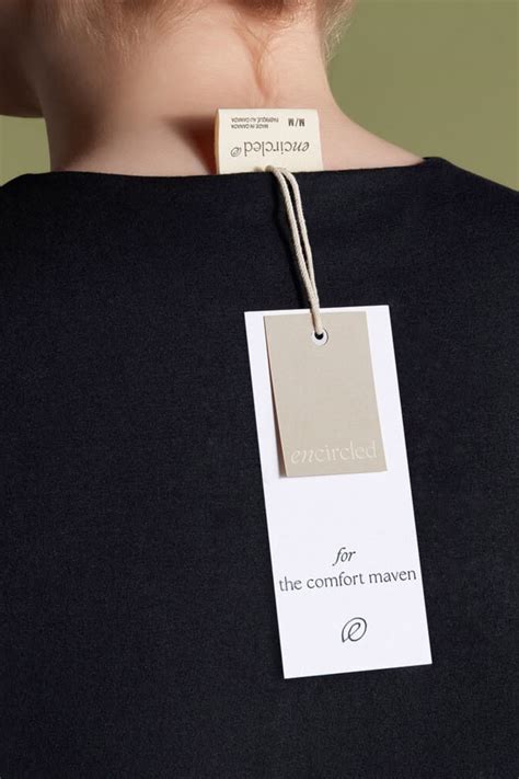 Elevated Minimal Garment Tag For Sustainable Fashion Brand The