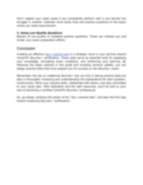 Solution Mastering Security Creating Effective Sec Practice Tests