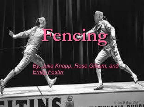 Fencing Ppt
