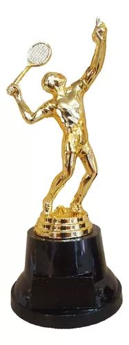 Set X3 Trofeo Plástico Tenis Masculino Base Alta Souvenir Mercadolibre