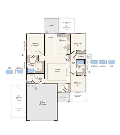 Alturas 3 Bed 2 Bath New Ranch Home Floor Plan