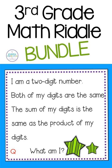 Third Grade Riddles