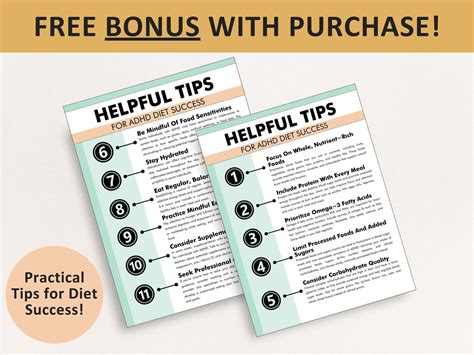 Adhd Diet Plan Adhd Diet Chart Add Food List Download And Print To