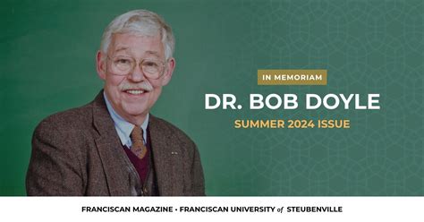 Dr Bob Doyle Franciscan Magazine