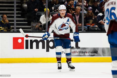 Colorado Avalanche Defenseman Cale Makar Skates During An Nhl Hockey
