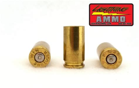 9mm Cleaned And Polished Brass Lightning Ammo
