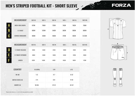 Forza Mens Striped Football Kit Net World Sports