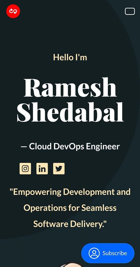 Ramesh Shedabal☁️ On Linkedin Portfolio Devopsengineer 90daysofdevopschallenge 90daysofdevops