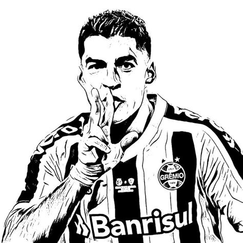 Luis Suárez Gremio Silueta Carteles De Fútbol Dibujos De Futbol