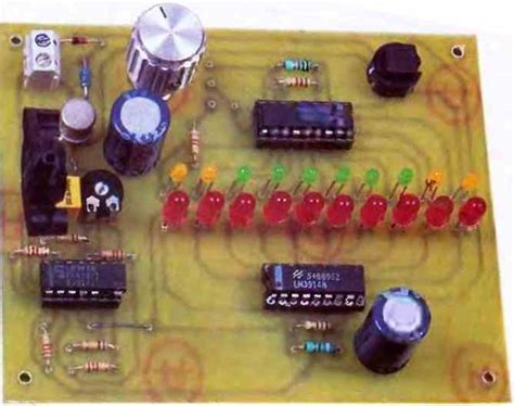 atmospheric pressure indicator circuit [led barometer circuit