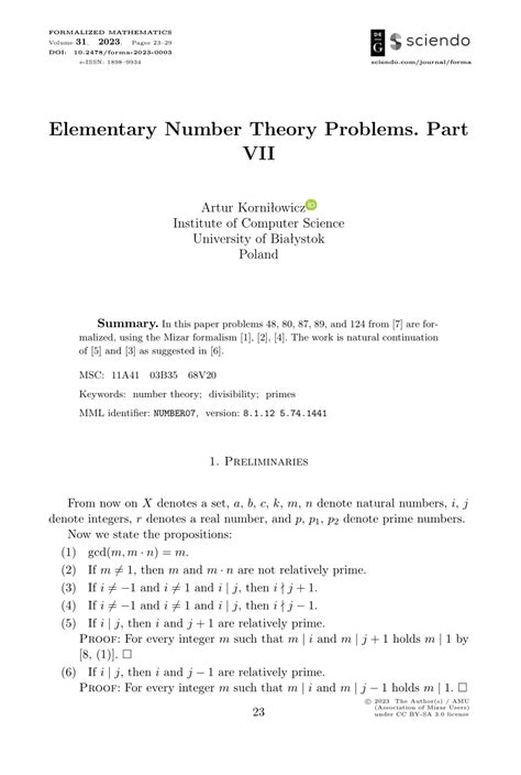 Pdf Elementary Number Theory Problems Part Vii