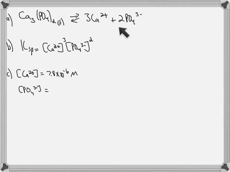 Solvedsparingly Soluble Calcium Phosphate Dissolves In Water To Yield