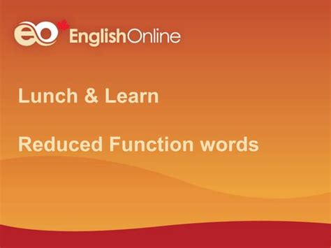 Reduced Function Words Pptx