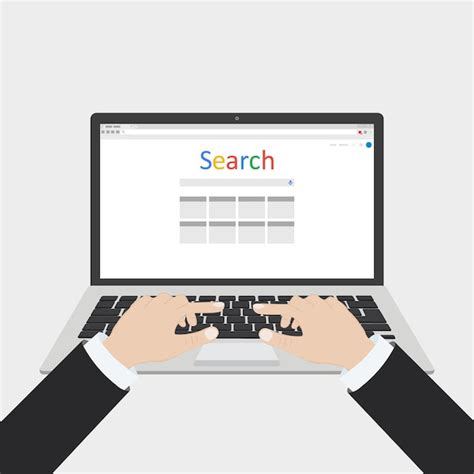 Premium Vector Simple Browser Window On Blue Background Browser