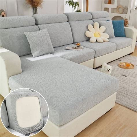 Universal Wear Resistant L Shape Sofa Covers Chaise Lounge Sofa