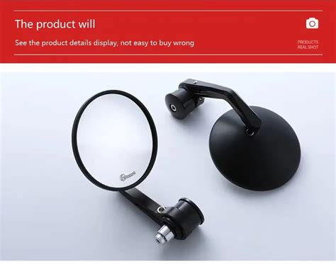 Universal Motorcycle Rear View Mirror 12v Led Turn Lights Side Mirrors Motorbike Rearview Mirror