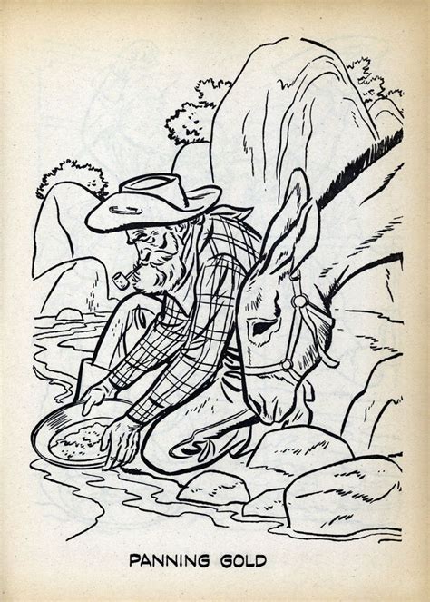 Knotts Pan For Gold June 1963 And Knotts Coloring Book 1955