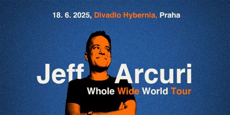 Jeff Arcuri Whole Wide World Tour Divadlo Hybernia 18 06 2025