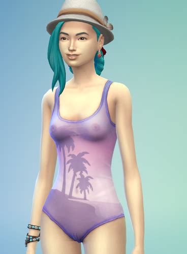 One Piece Sheer Swimsuit [freewear Collection] By Lava Aguna Clothing Loverslab