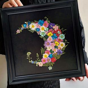 压花相框正方形diy手工干花标本装饰自装裱轻奢高级感画框展示框 阿里巴巴