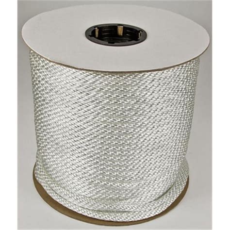 Solid Braid Ropes 14 In X 500 Ft Nylon Polyamide White
