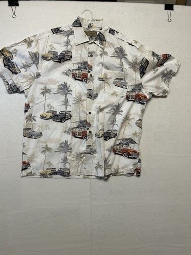 Clearwater Outfitters Shirt Mens Extra Large Classic Cars Button All