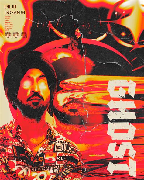Diljit Dosanjh Ghost Album Cover Redesign Behance