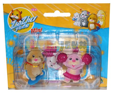 Pack De 2 Mini Hamster Mr Squiggles And Jilly Zhuzhu Pets