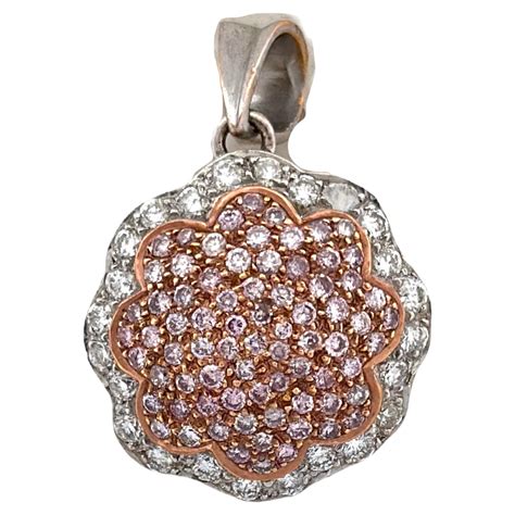 Fancy Pink And White Diamond Pendant For Sale At 1stdibs
