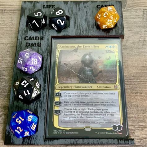 Magic Commander Edh Command Zone Tray Mtg Magic The Etsy