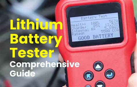 What Is A Lithium Battery Tester And How Does It Work Redway Power