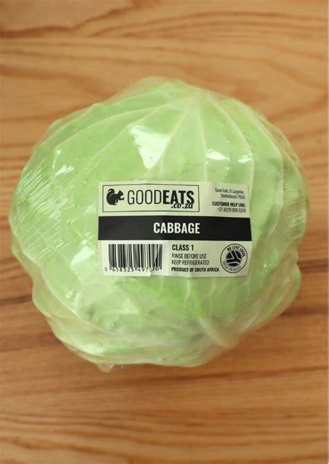 Green Cabbage Single Packaged Good Eats