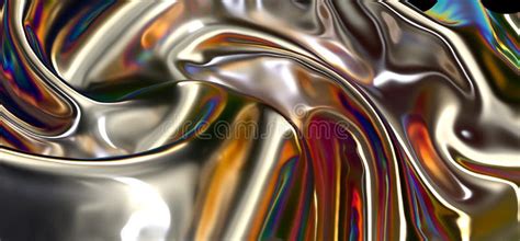 Abstract Fluid Gradient Shape Flowing Background Stock Illustration