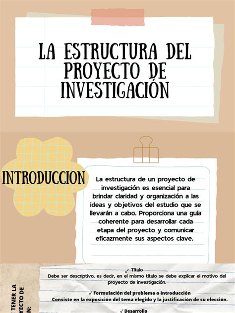 Estructura De Proyecto De Investigacion Pdf Science