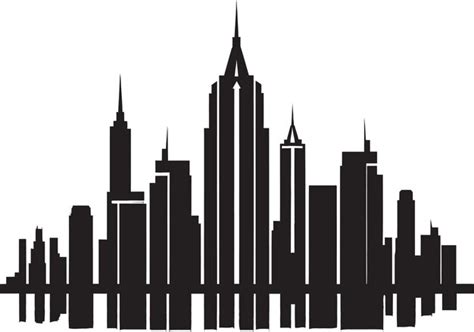 Premium Vector Skyline Elevation Multifloral Urban Vector Icon City