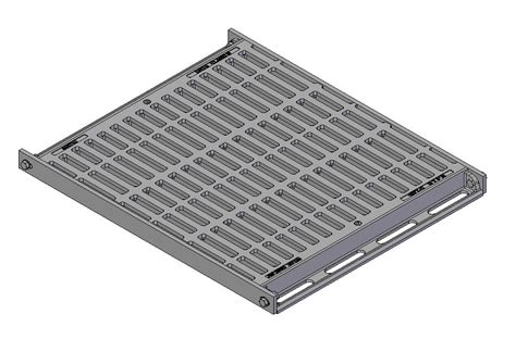 600mm W X 600mm L Clear Opening Galvanised Ductile Iron Grate And