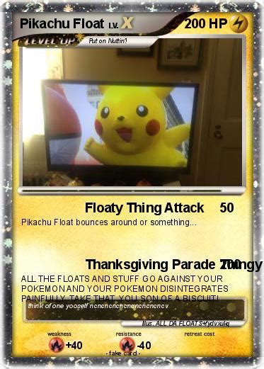 Pokémon Pikachu Float Floaty Thing Attack My Pokemon Card