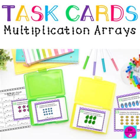 Multiplication Arrays Task Cards By Vice Printables Tpt