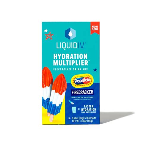 Liquid I V Hydration Multiplier Popsicle Firecracker The Osmolality Lab