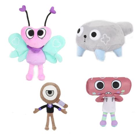 Dandys World Plush Cosmo Pebble Finn Flutter Dandys World Horror Game