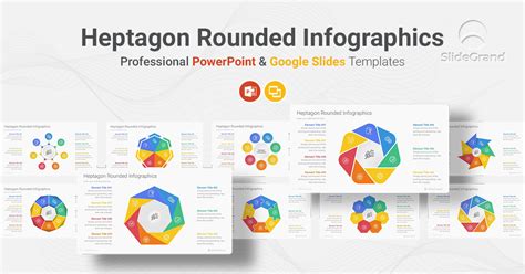 Heptagon Rounded Infographics Powerpoint Template Designs Slidegrand