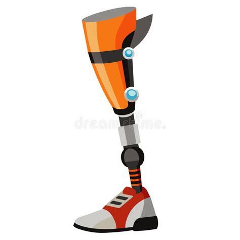 Modern Prosthetic Leg Design With Running Shoe Vibrant And Innovative